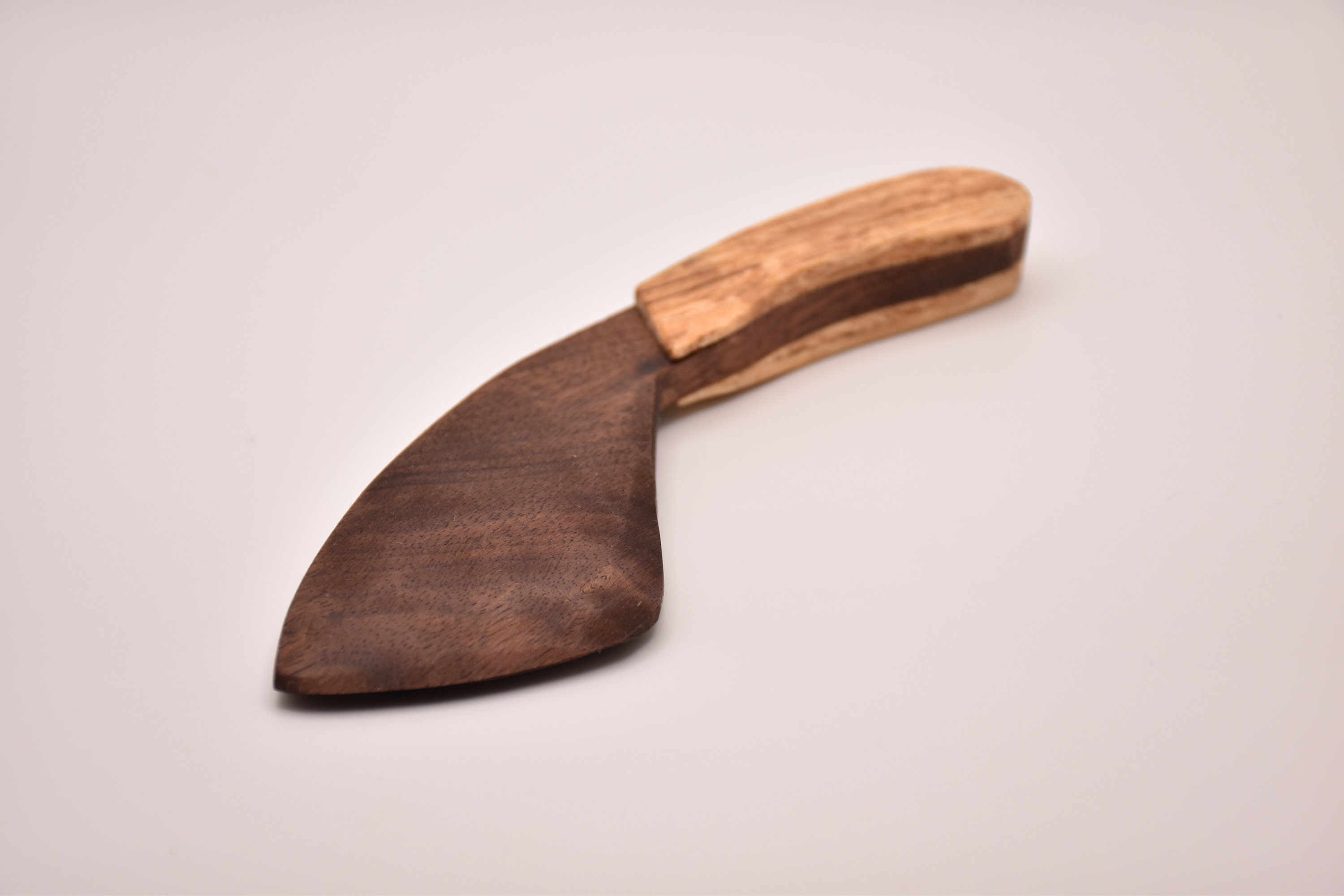 Rustic Wood Cheese Knife - Wooden Charcuterie Knife - Traditional ...