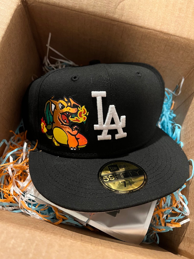 Holographic Rainbow Charizard Fitted Hat - Etsy