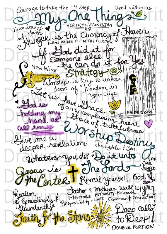 Printable Poster My One Thing Inspirational Word Art Holy | Etsy