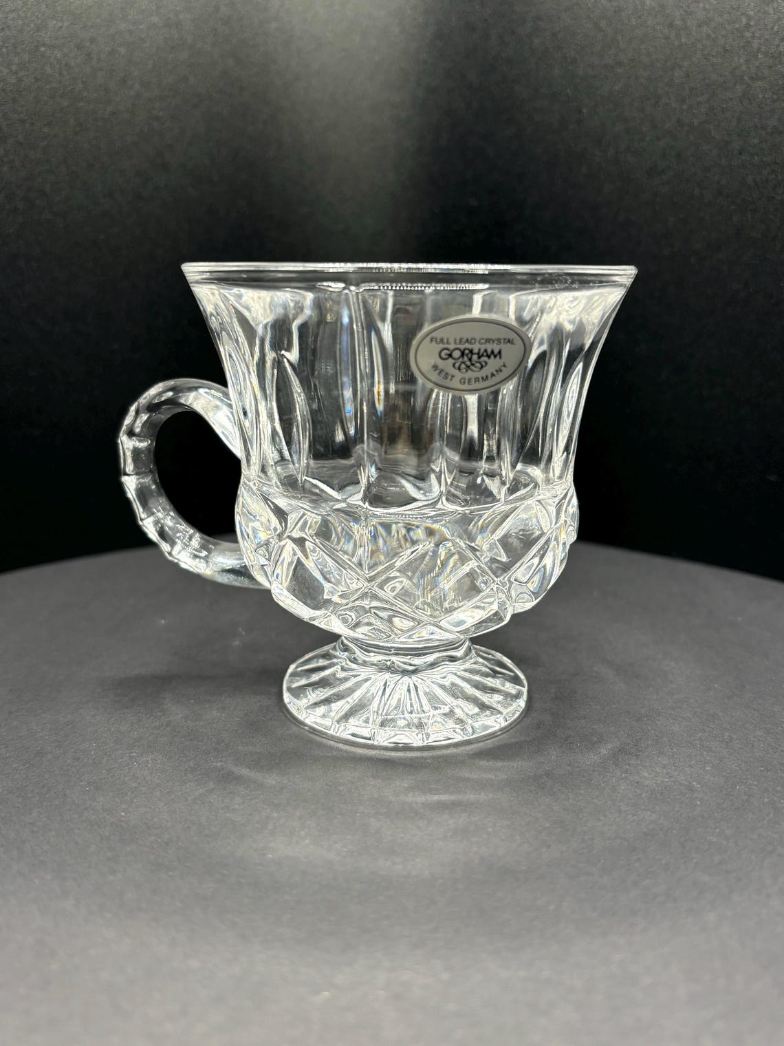 VINTAGE GORHAM TEXTRON Full Lead Crystal King Edward Cups Set (6) - Etsy