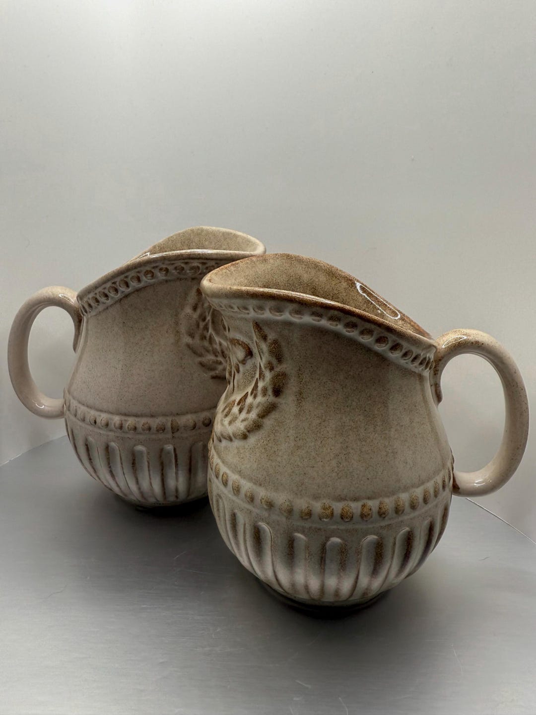 Vintage Ceramic Creamer /pitcher, (set of 2) - Etsy