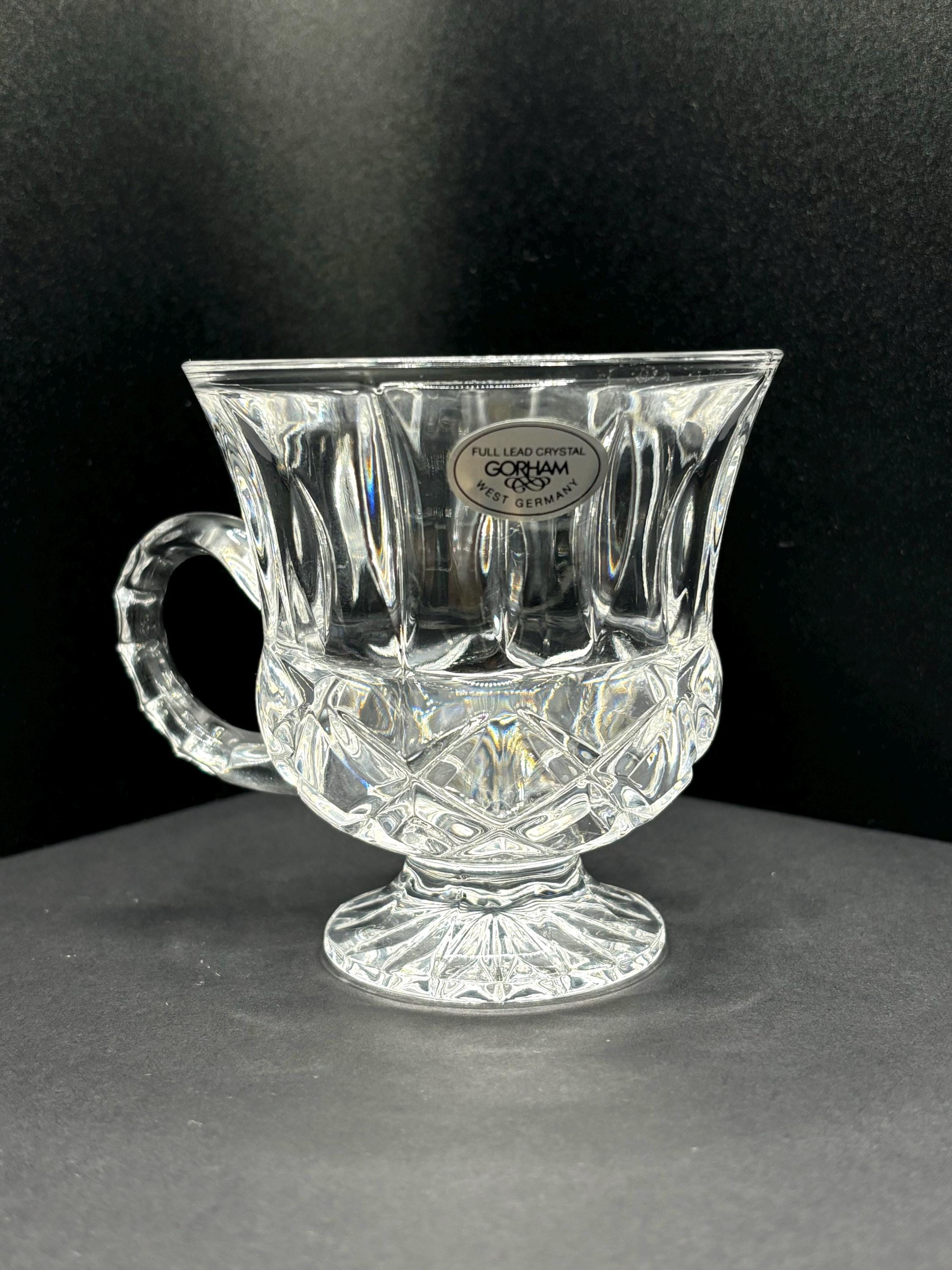 VINTAGE GORHAM TEXTRON Full Lead Crystal King Edward Cups Set (6) - Etsy