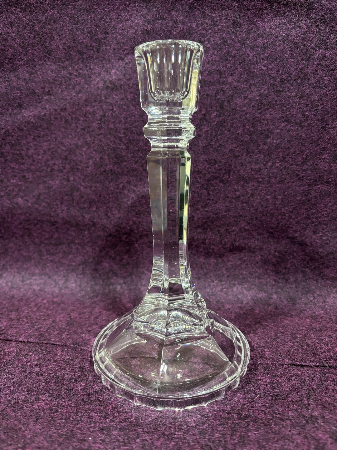 Glass Pillar Candle Stick Holder - Etsy