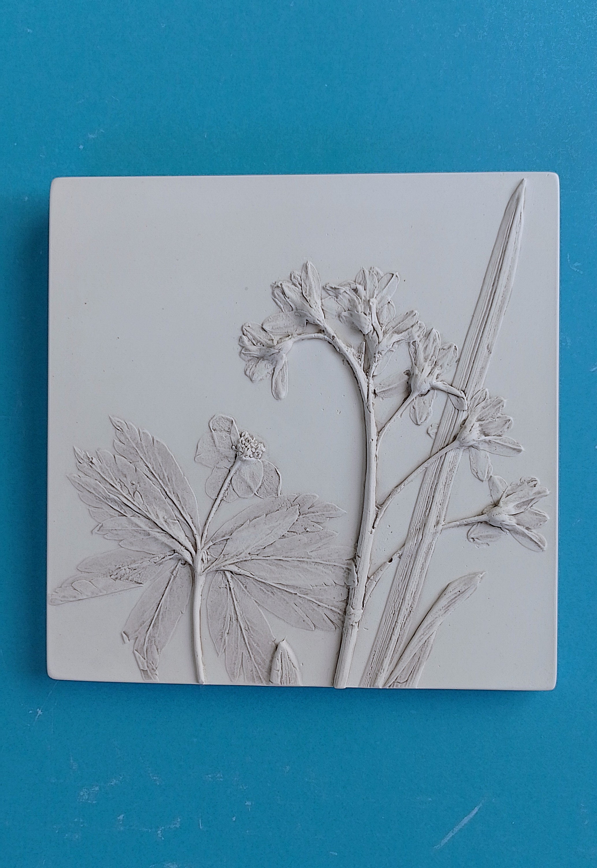 Plaster Wall Art Contemporary Art Gallery Wall Set 3 Piece Wall Art Bas ...