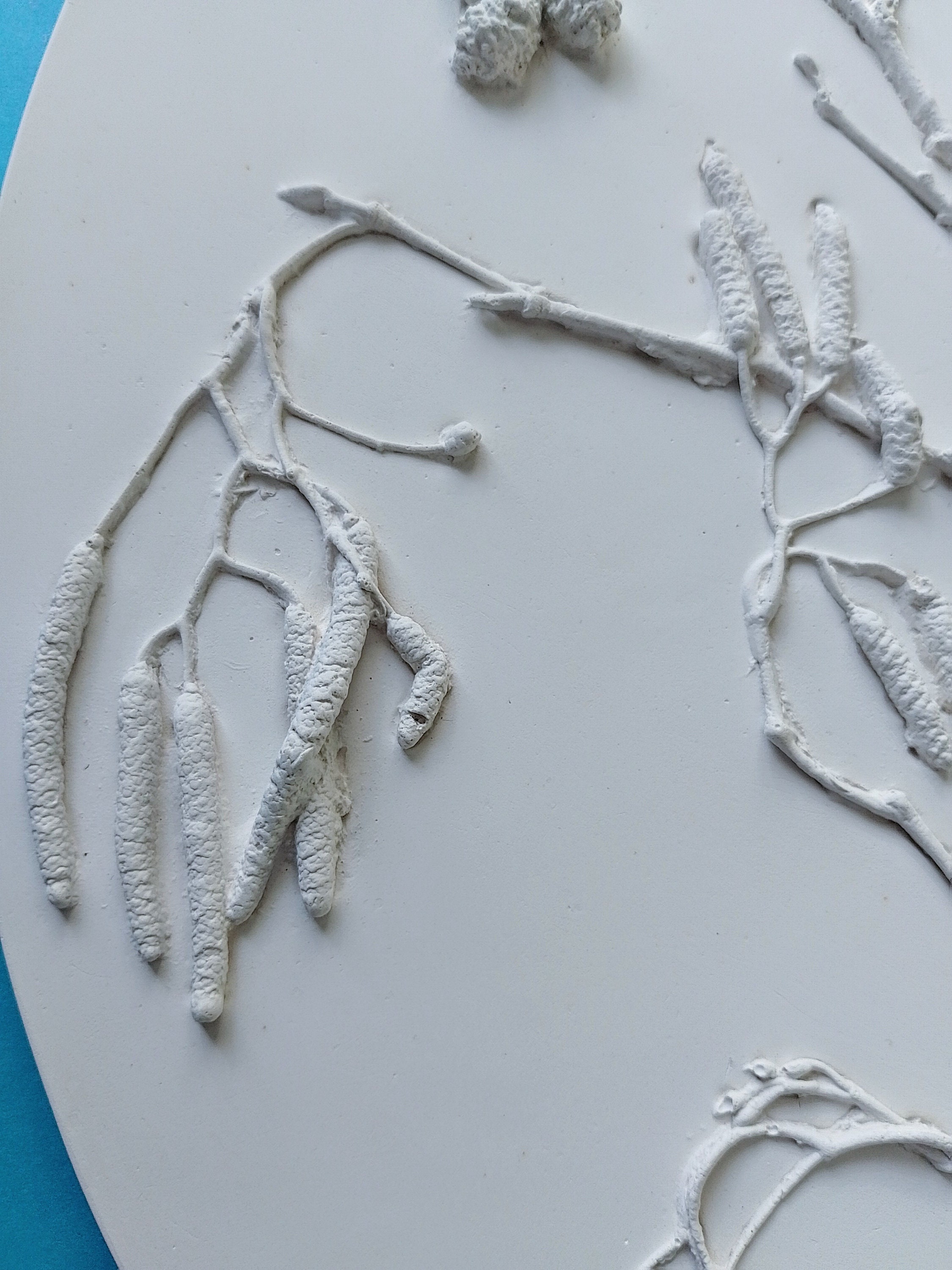 Plaster Wall Art Bas Relief Botanical Wall Art Modern Wall Art 3d Wall ...