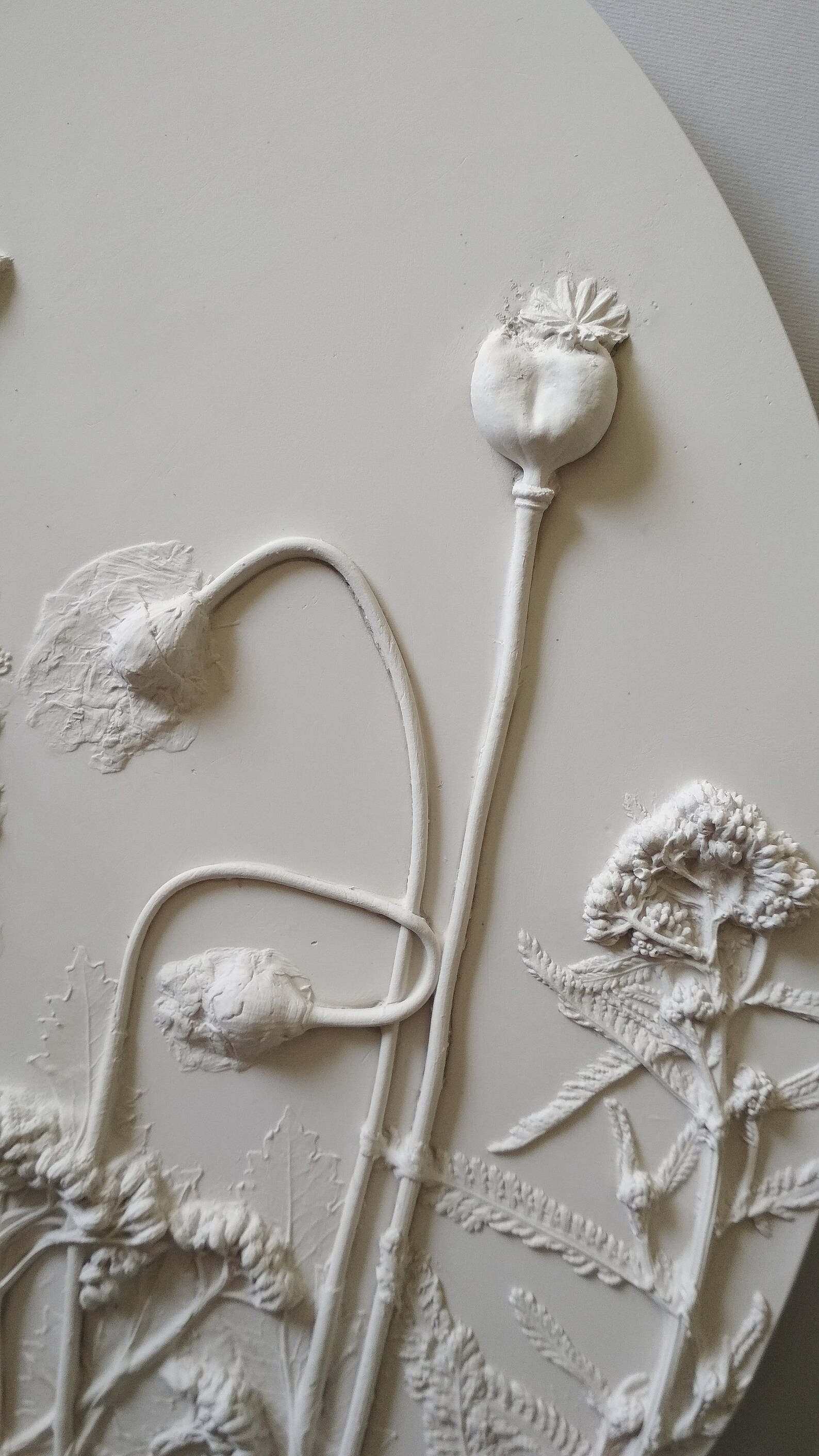 Plaster Art Large Bas-relief Simple Artwork Round Bas Relief Aesthetic ...