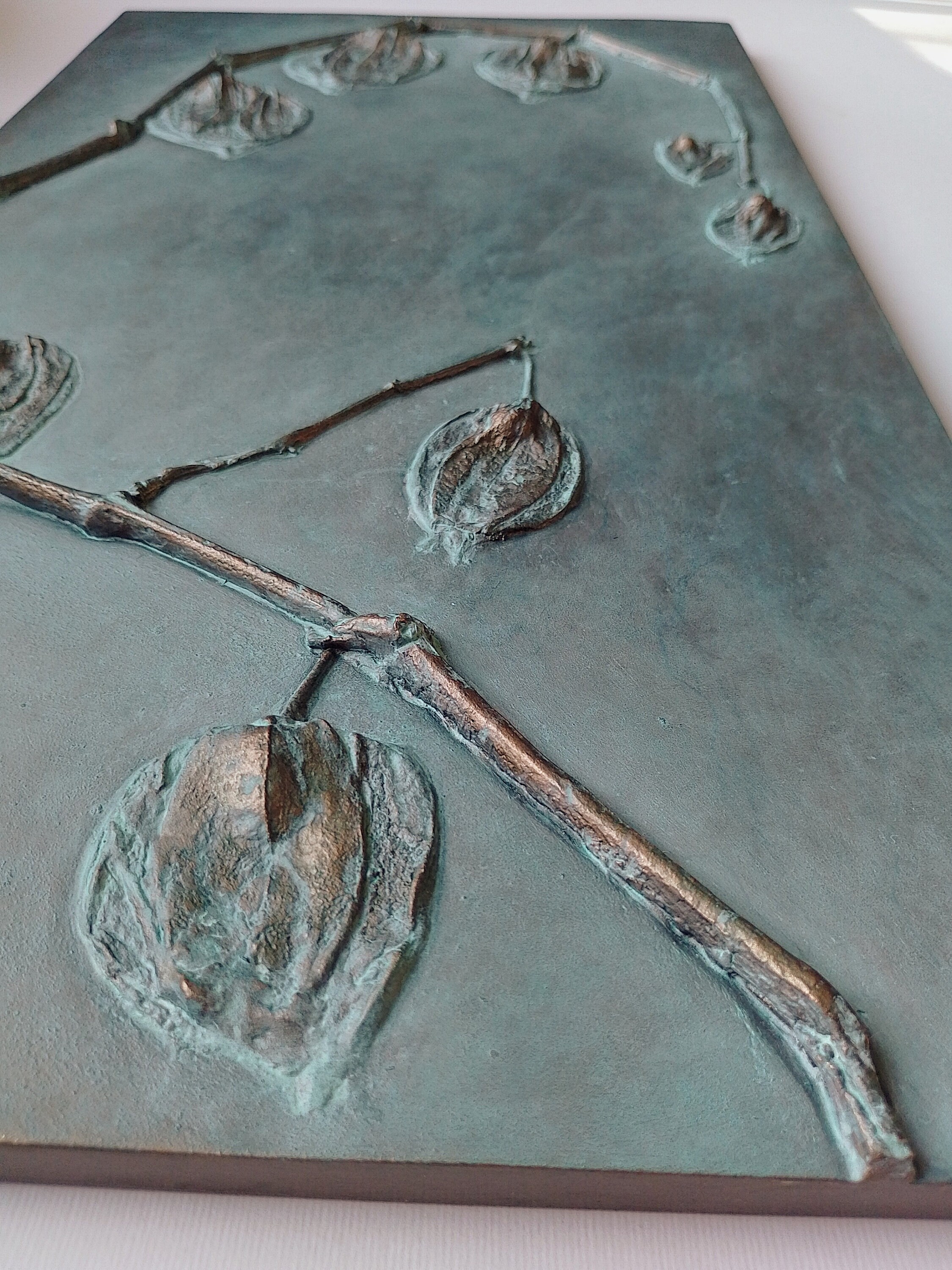 3d Wall Art Bas Relief Plaster Art Bronze Wall Art Patina Wall ...