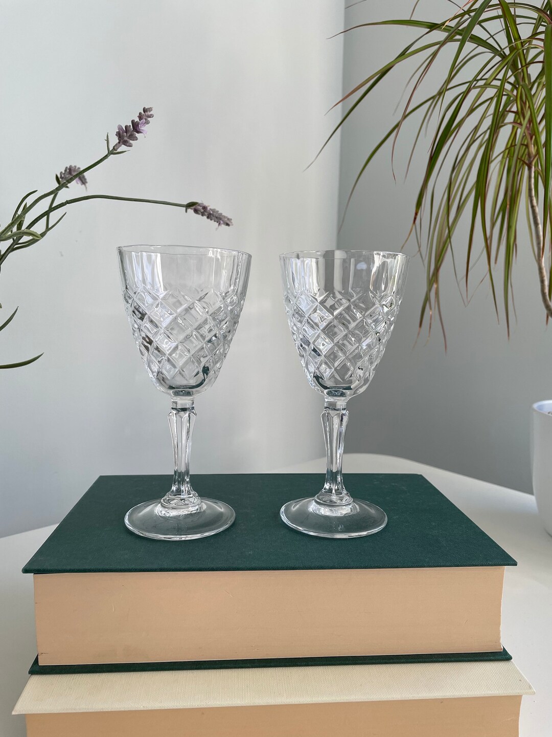 Vintage French Wine Glasses Vintage Pair Of Luminarc Water Glasses French Wine Glasses