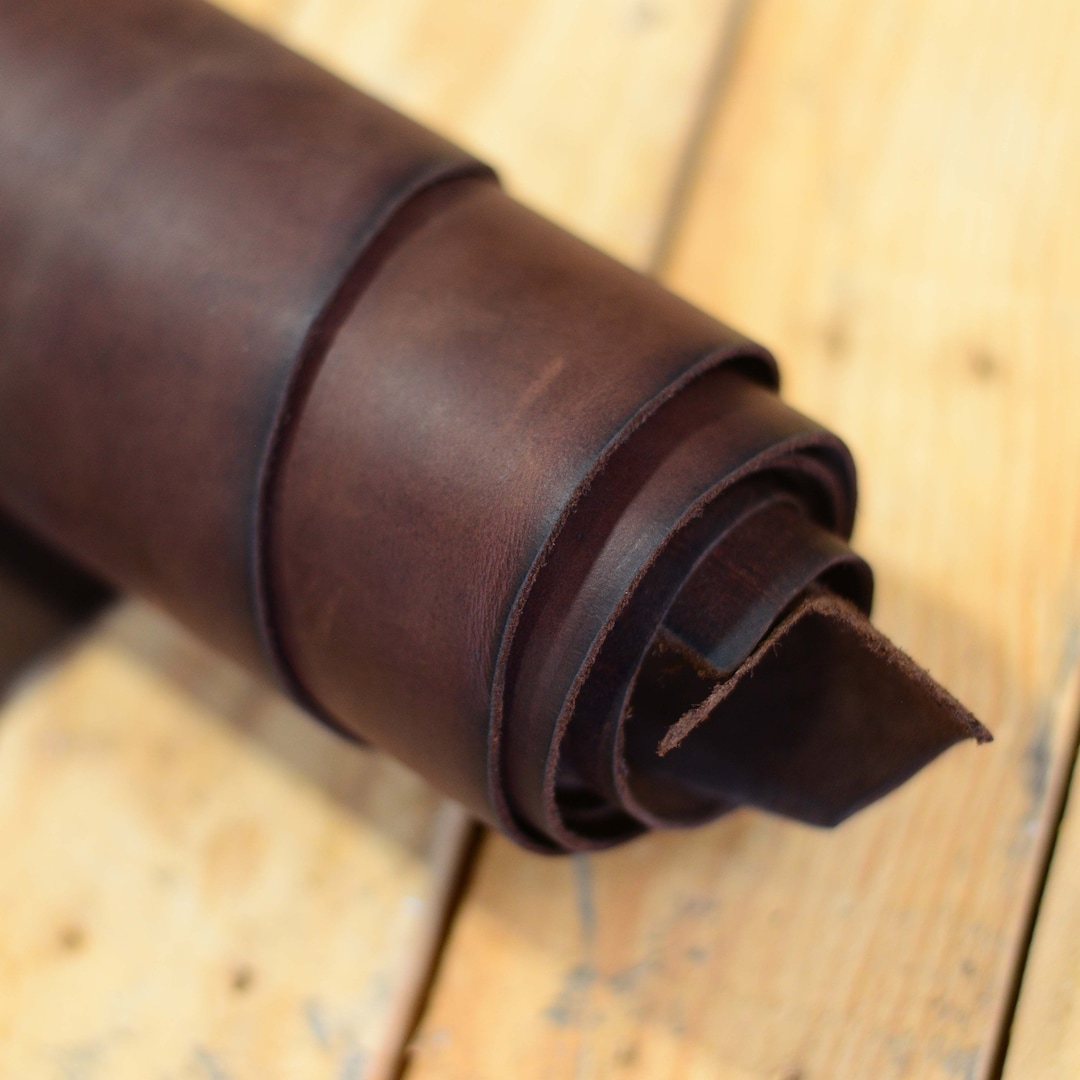 Real Side Leather | Yuba- Color: Chocolate | Leather for Crafts and ...