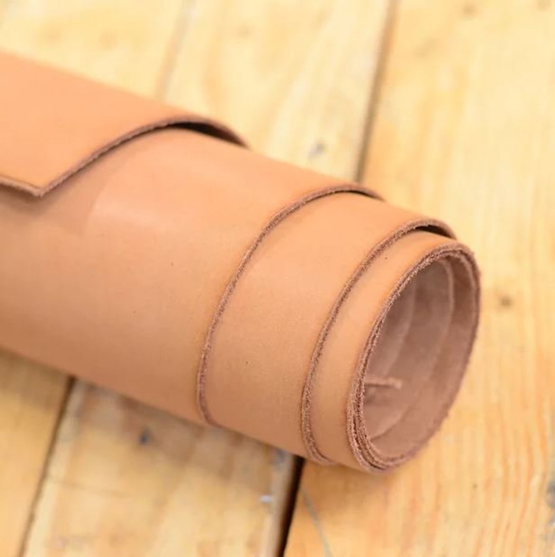 Real Side Leather | Burnside- Color: Natural Oak | Leather for Crafts ...