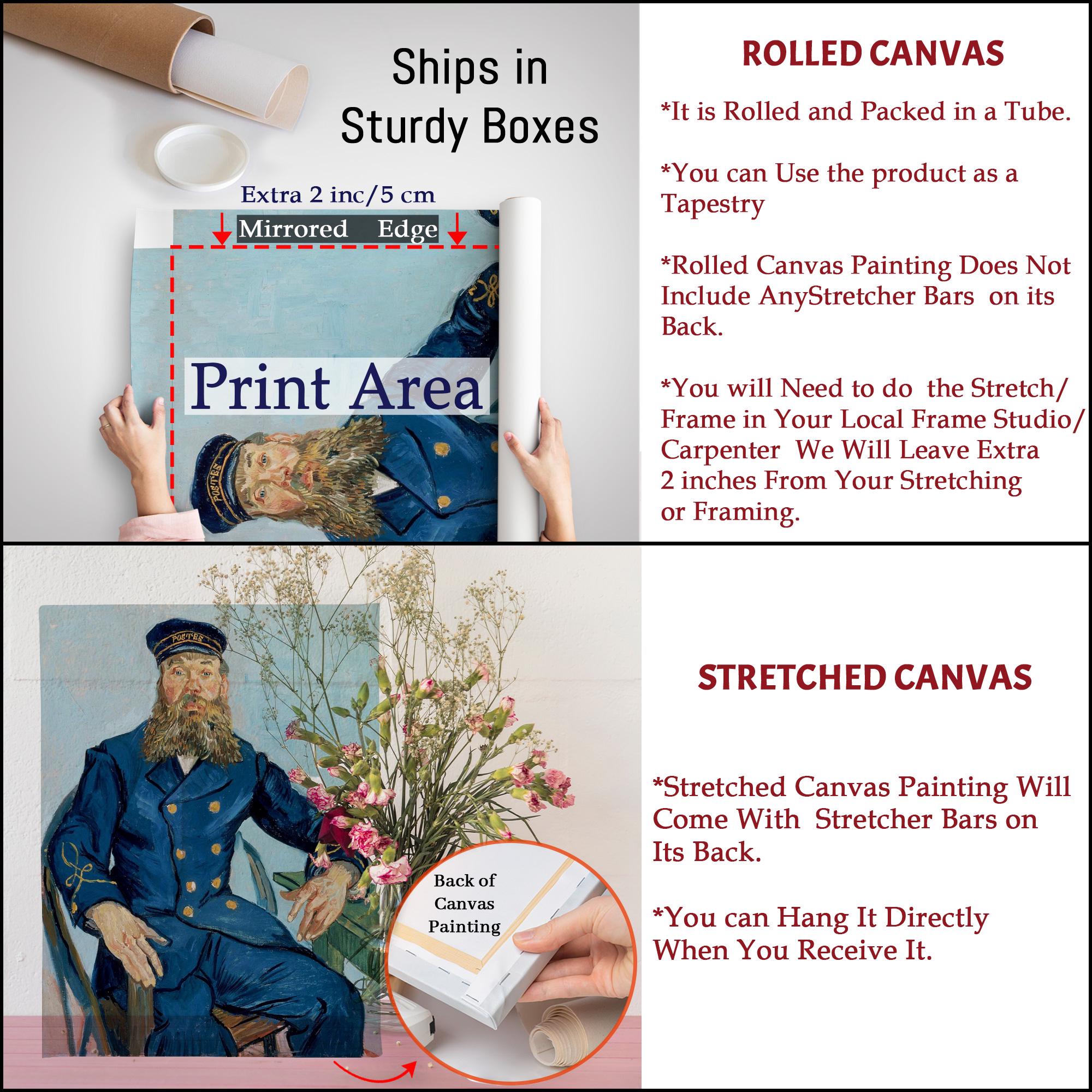 Vincent Van Gogh Portrait of Postman Joseph Roulin, Home Decor Canvas ...