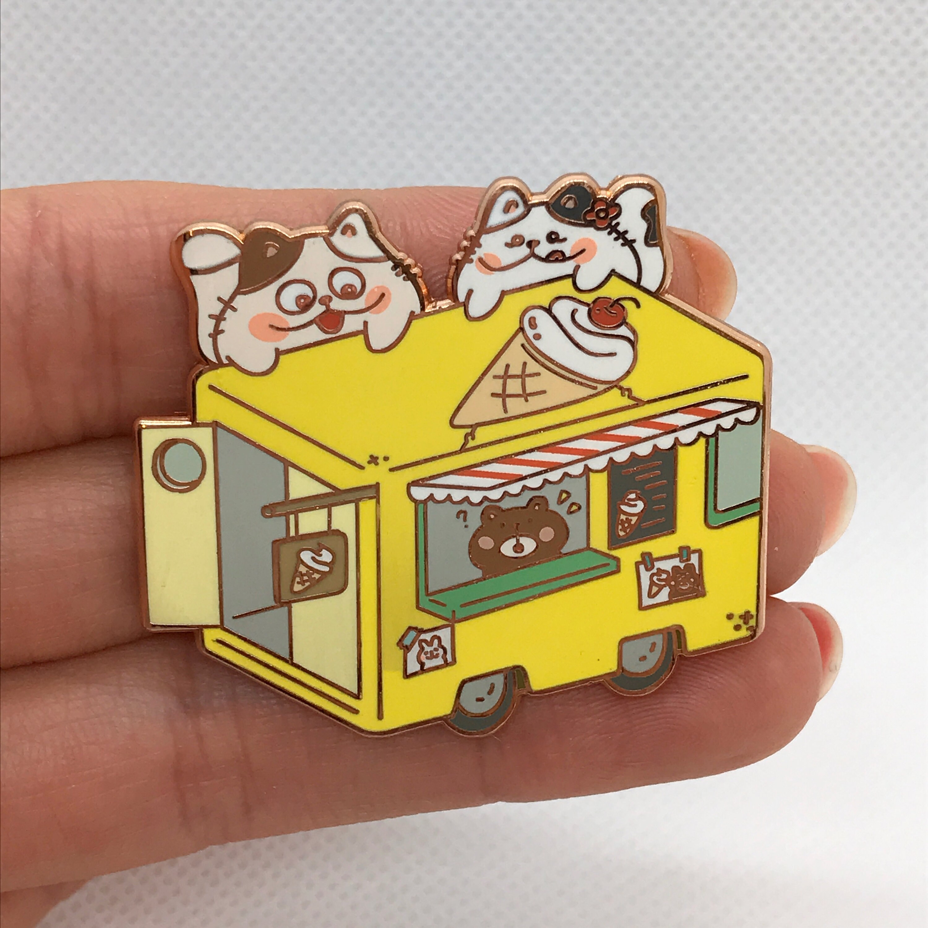 Jancat Hard Enamel Pin Cute Cat Pin Kawaii Accessories Pin - Etsy