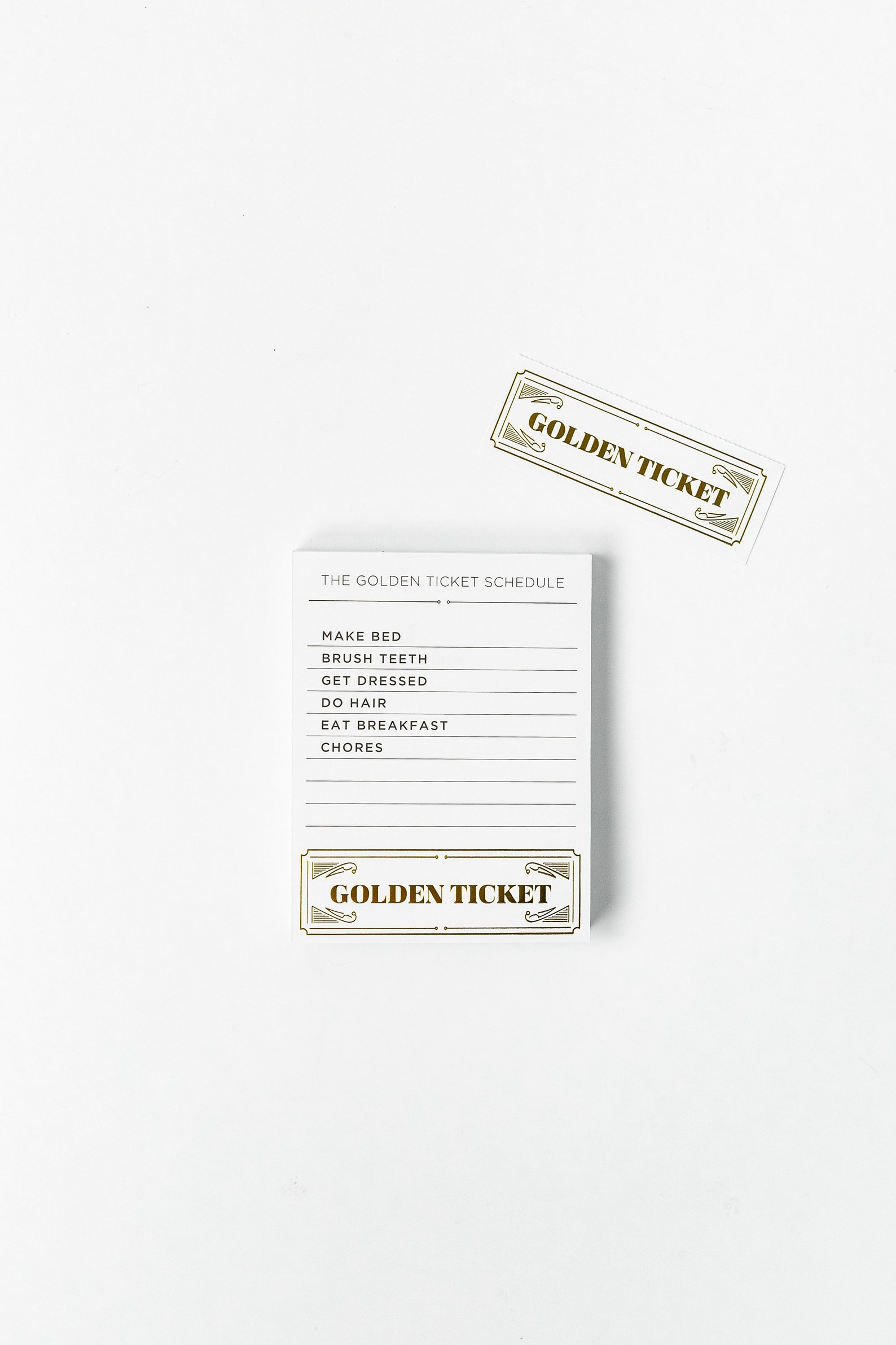 Golden Ticket Chore Chart- Kid Version - Etsy