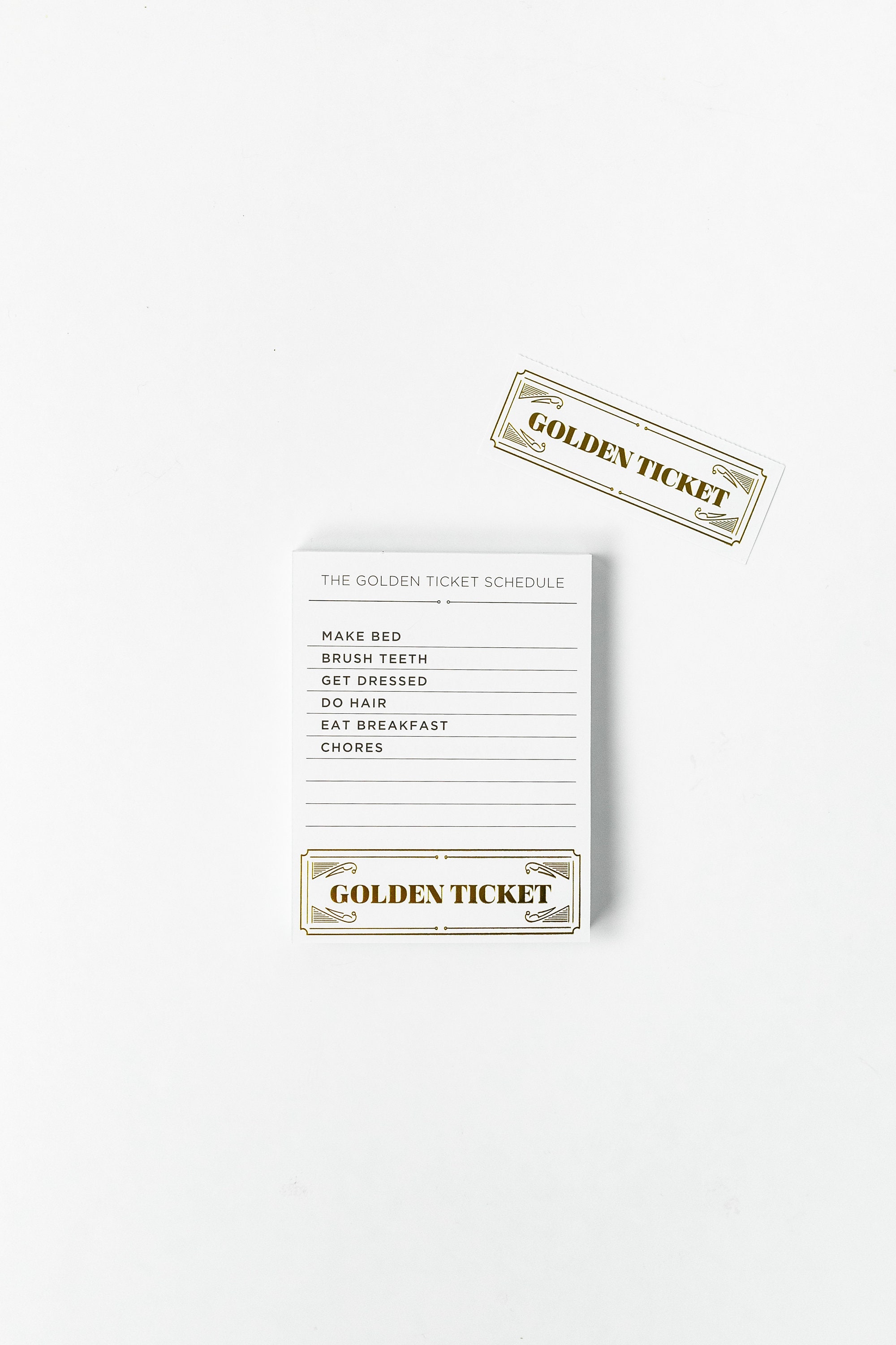 Golden Ticket Chore Chart- Kid Version - Etsy