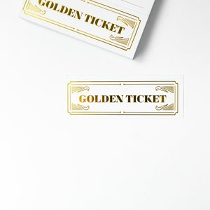 Golden Ticket Chore Chart- Kid Version - Etsy