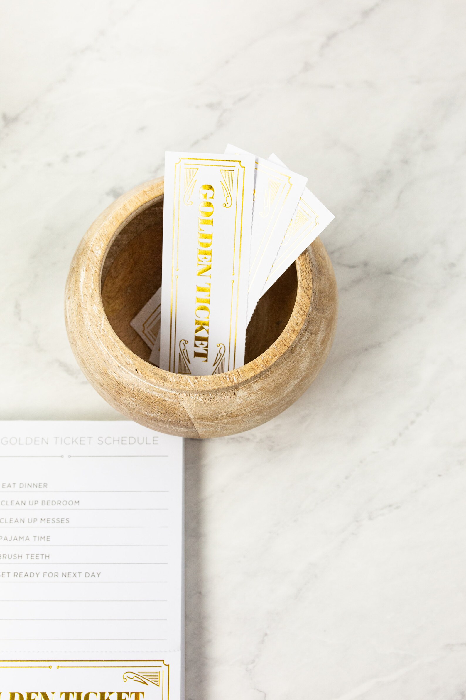 Golden Ticket Chore Chart- Kid Version - Etsy