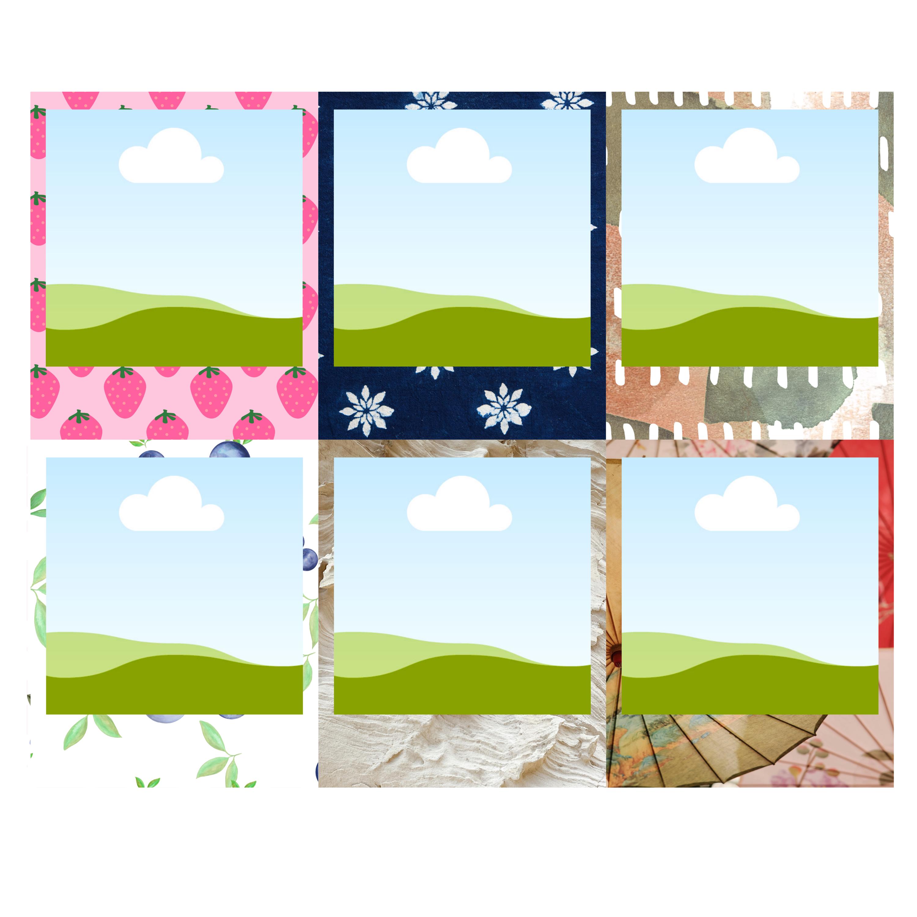 Printable Polaroid Photo Templates Polaroid Editable Photo Templates ...