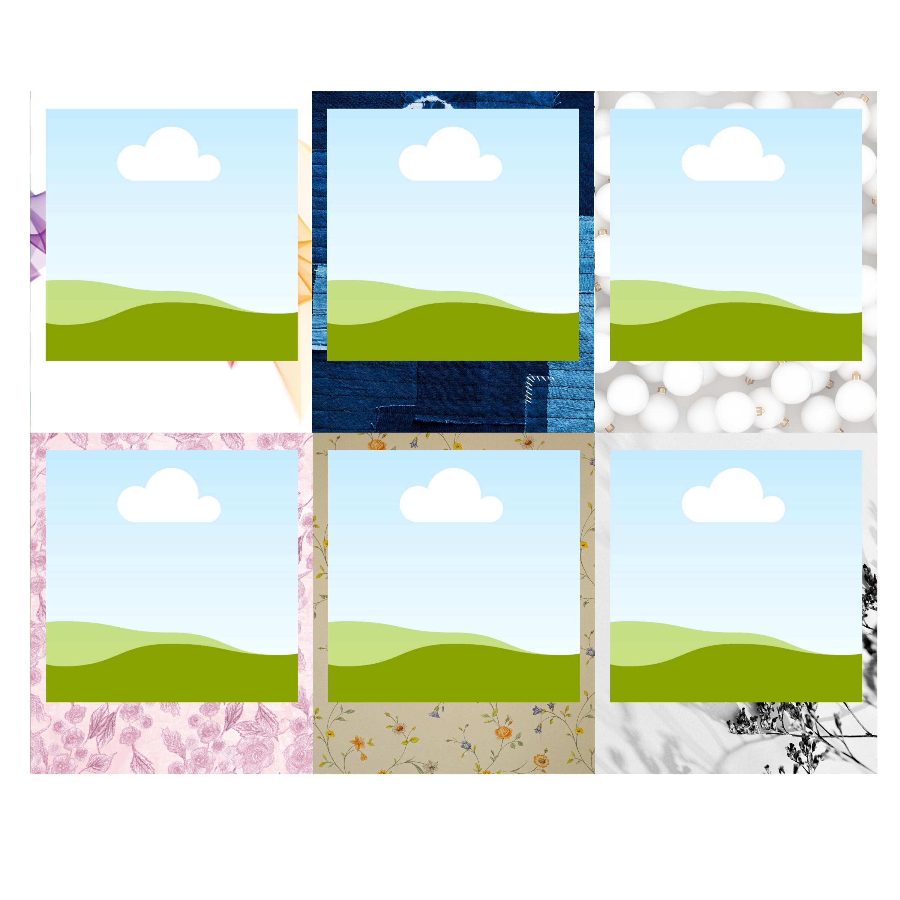 Printable Polaroid Photo Templates Polaroid Editable Photo Templates ...