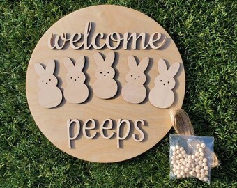 Welcome Peeps Sign | Etsy