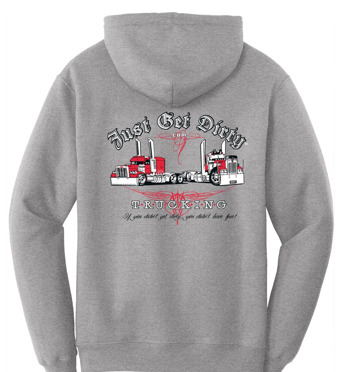 Just Get Dirty Trucking Hoodie - Etsy