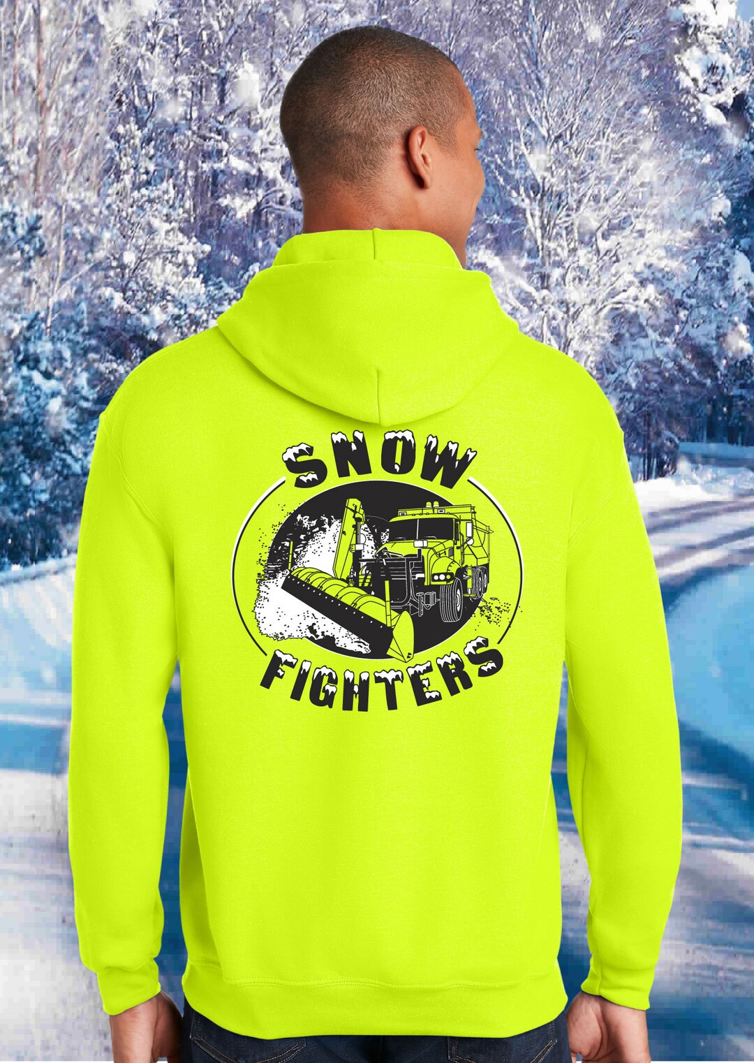 SNOW FIGHTERS HOODIE, Snow Plow Clothing Snow Hoodie Sweatshirt ...