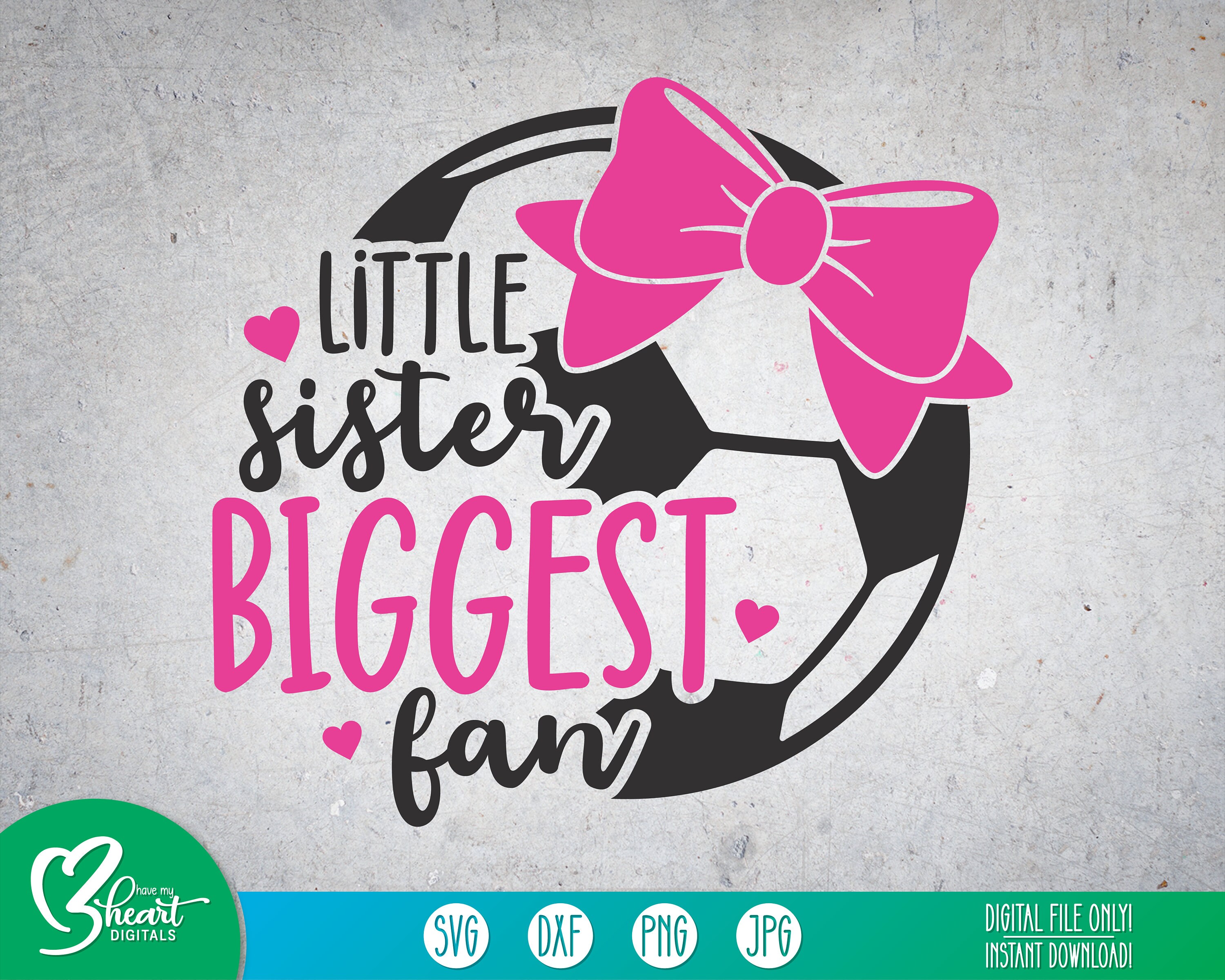Soccer Sister SVG Little Sister Biggest Fan Shirt Soccer - Etsy