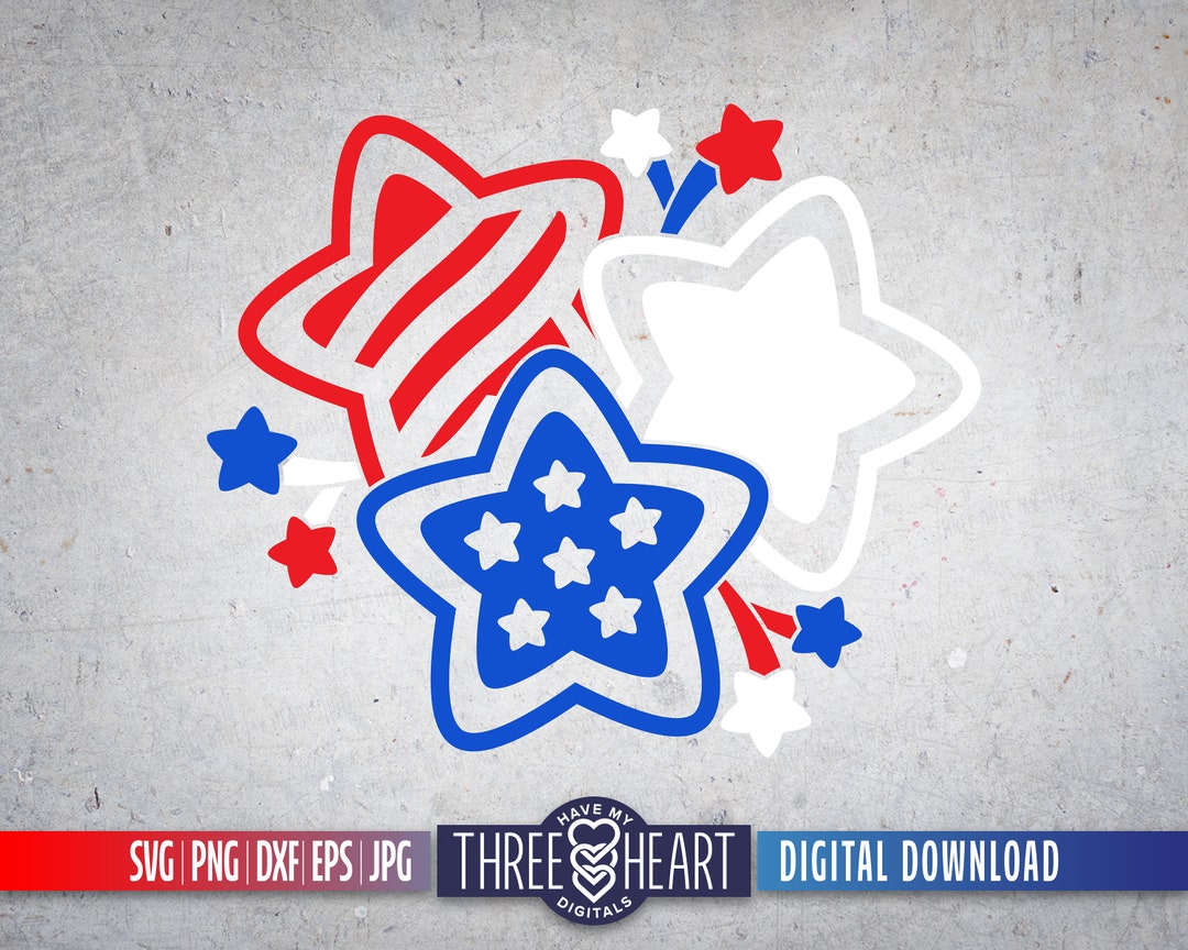Stars and Stripes SVG, Kids Patriotic SVG, 4th of July Stars, Kids ...