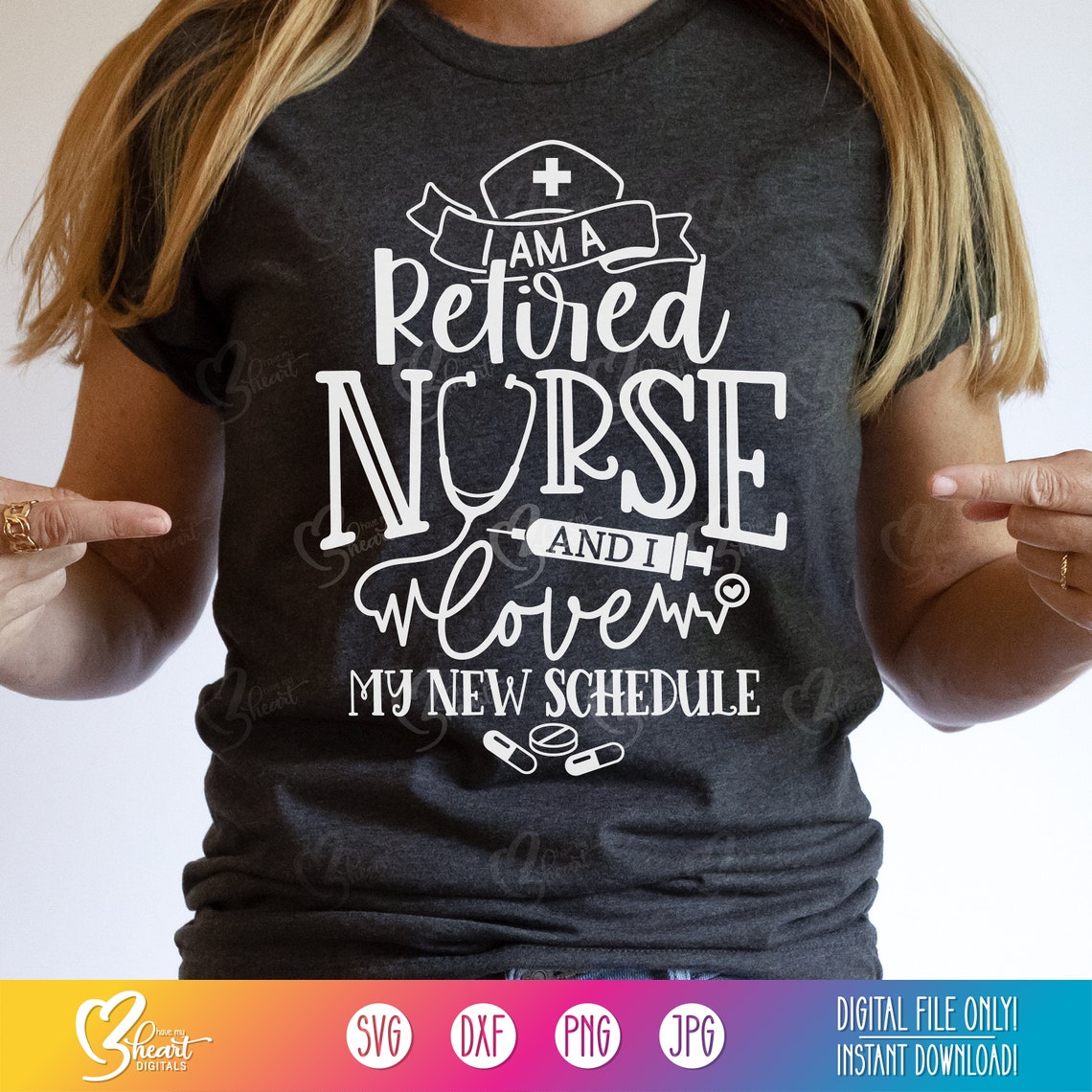 Retired Nurse SVG Nurse Shirt SVG Retirement SVG Nursing - Etsy