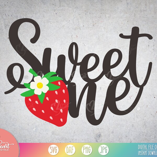 Strawberry Cake Topper Svg - Etsy