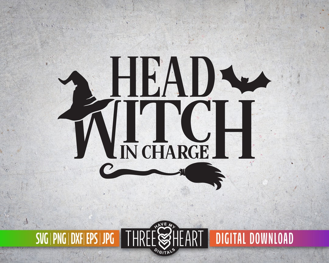 Head Witch in Charge SVG Mom Halloween Teacher Halloween - Etsy Canada
