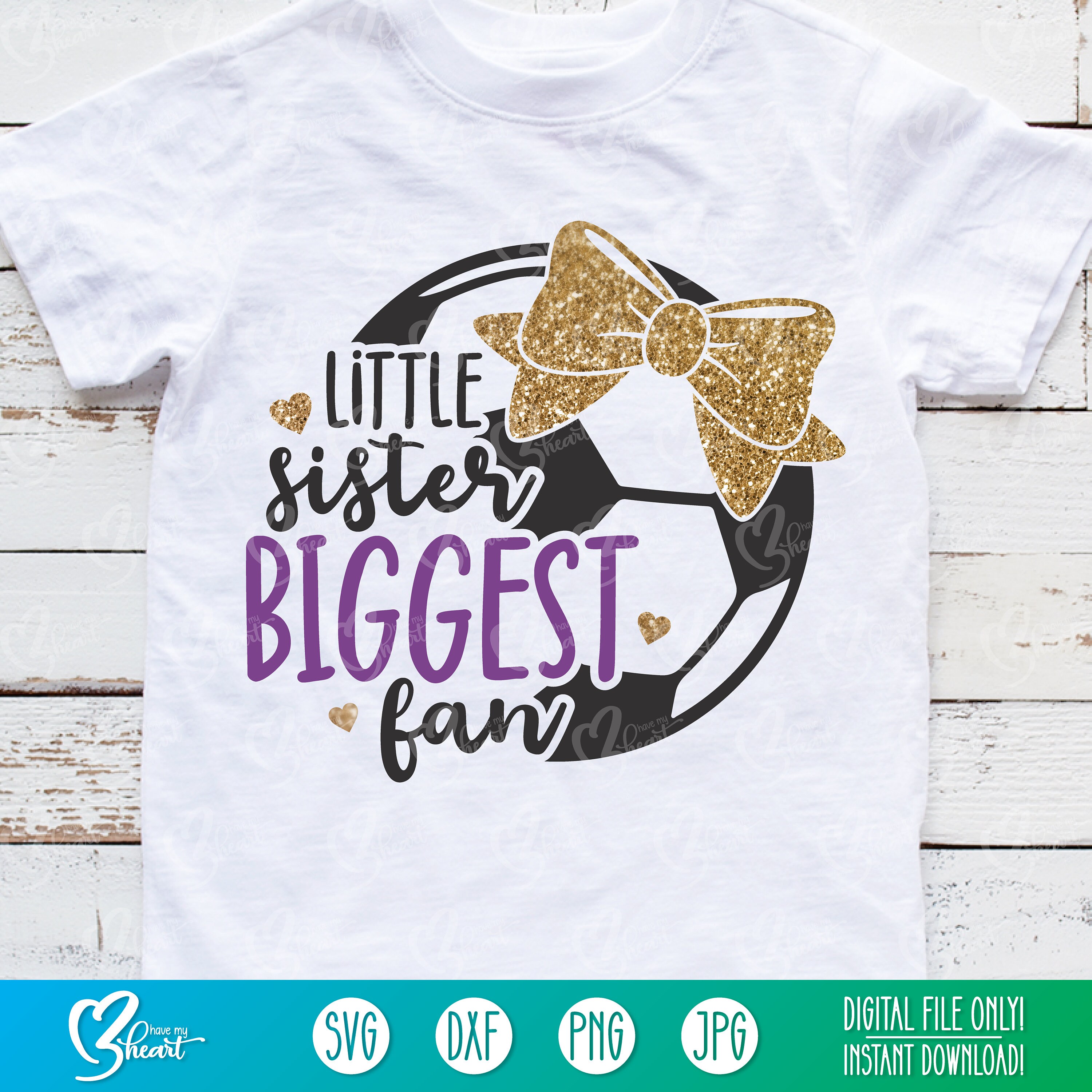 Soccer Sister SVG Little Sister Biggest Fan Shirt Soccer | Etsy