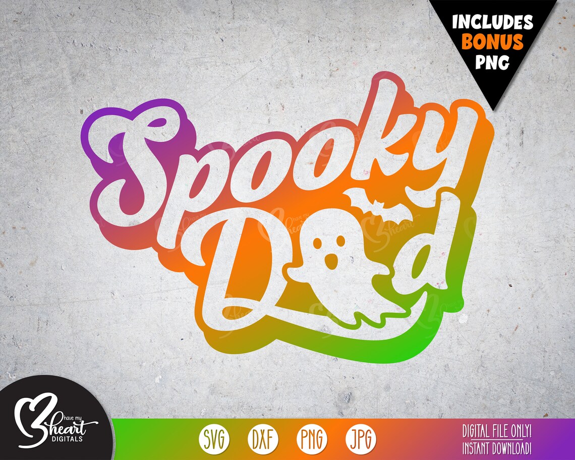 Spooky Dad SVG Dad Halloween Shirt Family Halloween Shirt - Etsy