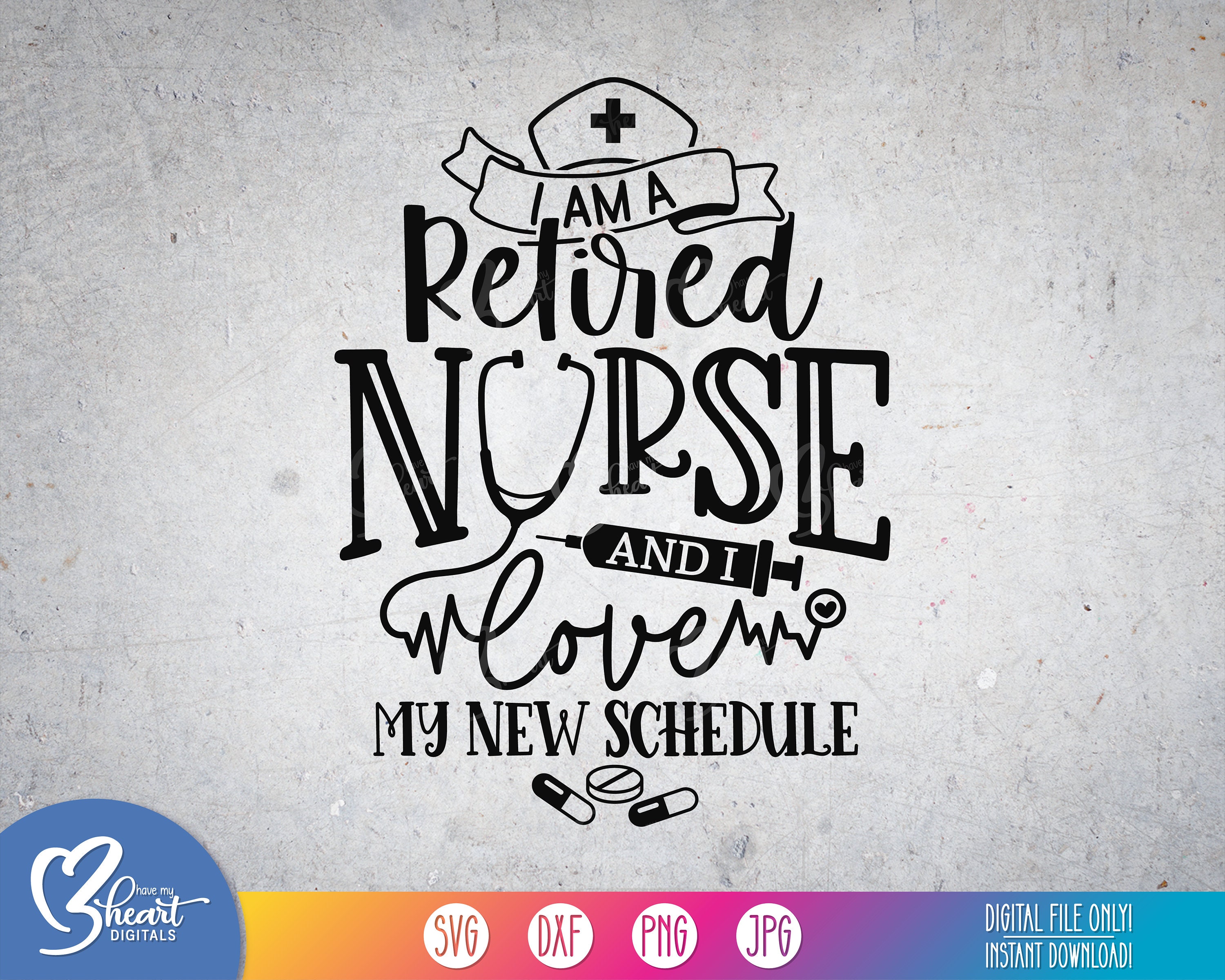 Retired Nurse SVG Nurse Shirt SVG Retirement SVG Nursing - Etsy