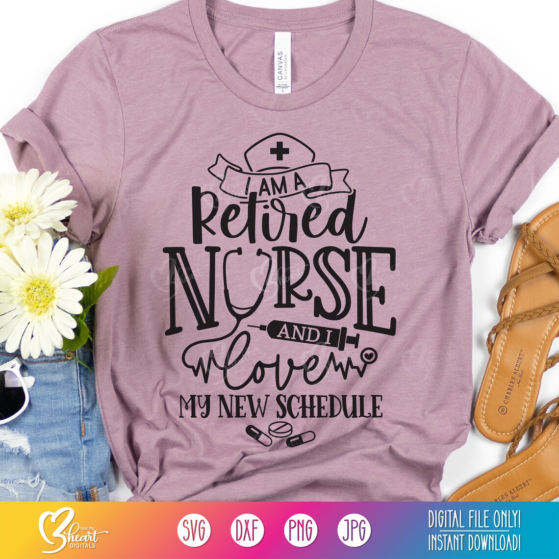 Retired Nurse SVG Nurse Shirt SVG Retirement SVG Nursing - Etsy