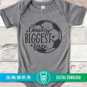 Soccer Coach SVG Coach's Biggest Fan Shirt Soccer Ball - Etsy