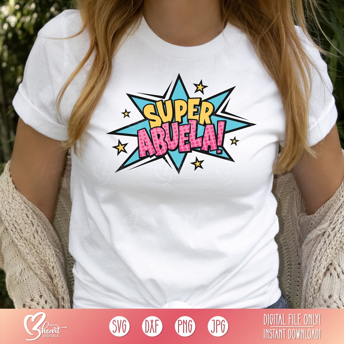 Super Abuela SVG Comic Abuela Shirt Hero T-shirt Abuela - Etsy