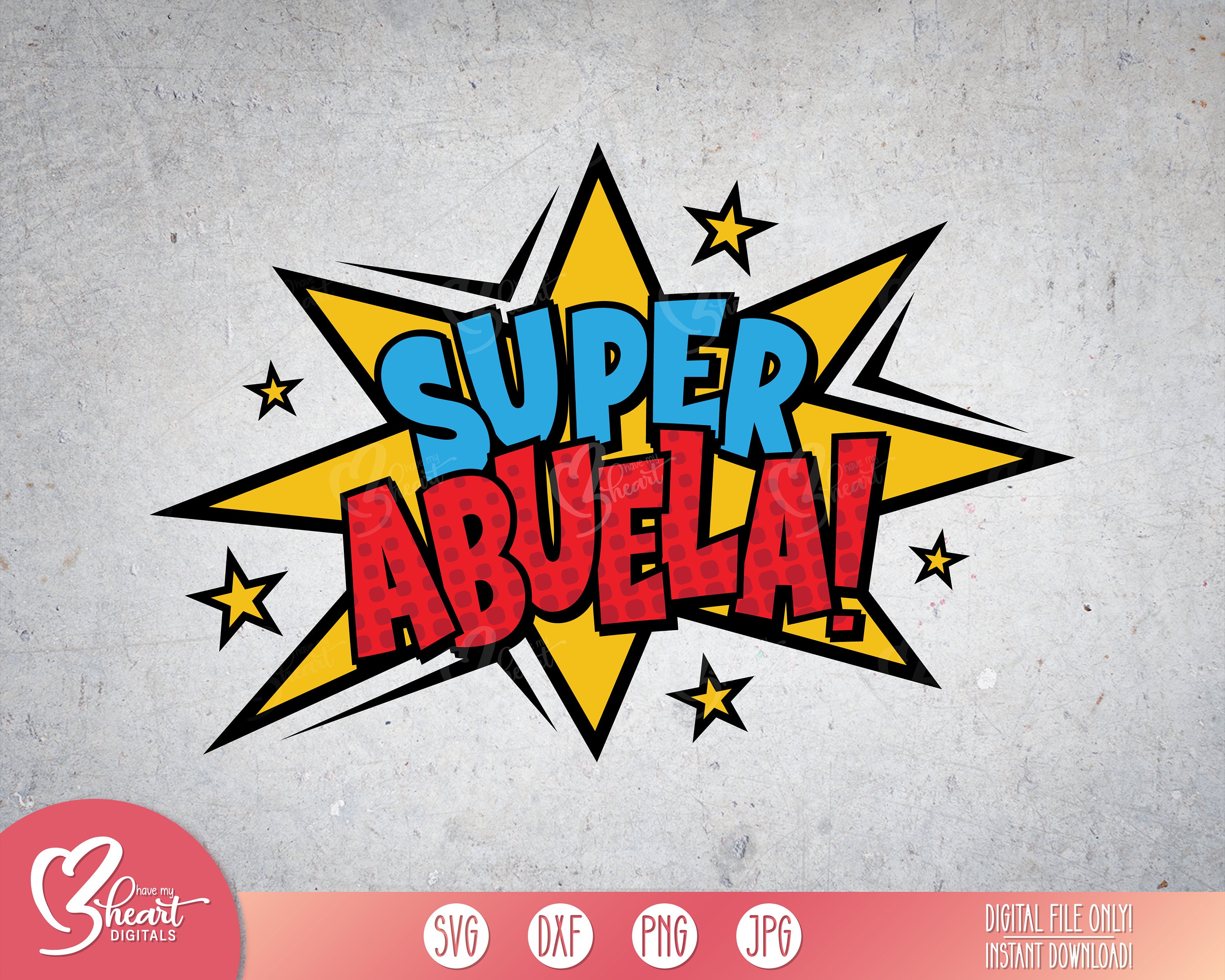 Super Abuela SVG Comic Abuela Shirt Hero T-shirt Abuela - Etsy Finland