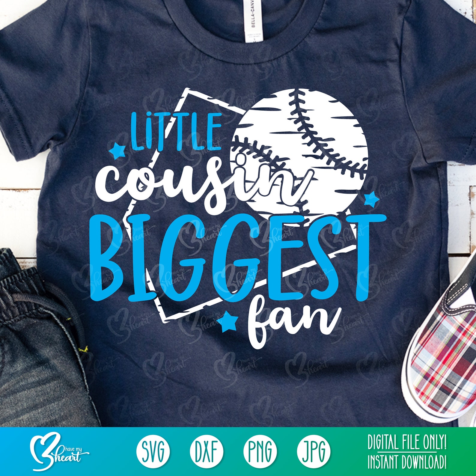 Baseball Cousin SVG Little Cousin Biggest Fan Shirt Home - Etsy