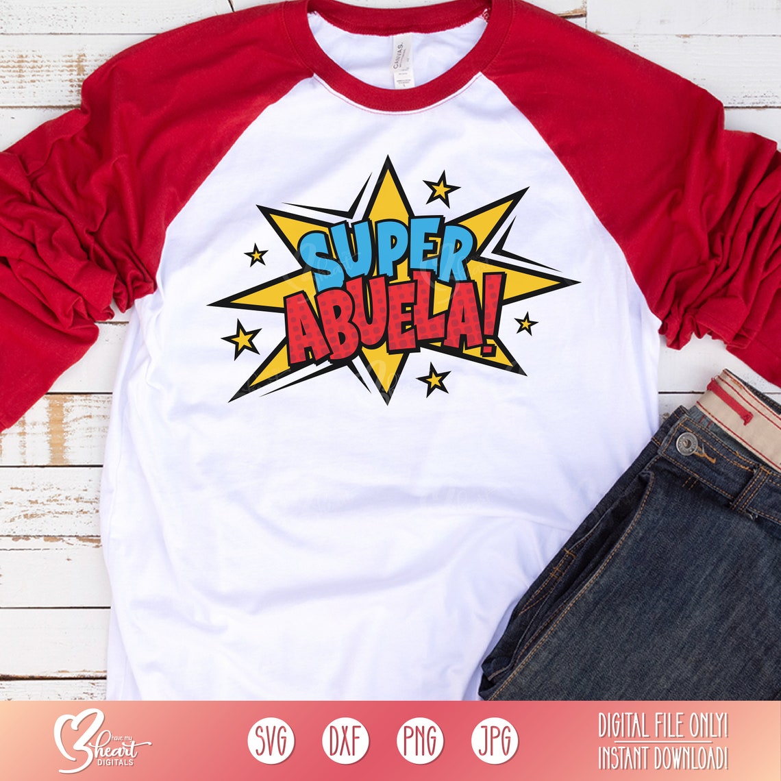 Super Abuela SVG Comic Abuela Shirt Hero T-shirt Abuela - Etsy