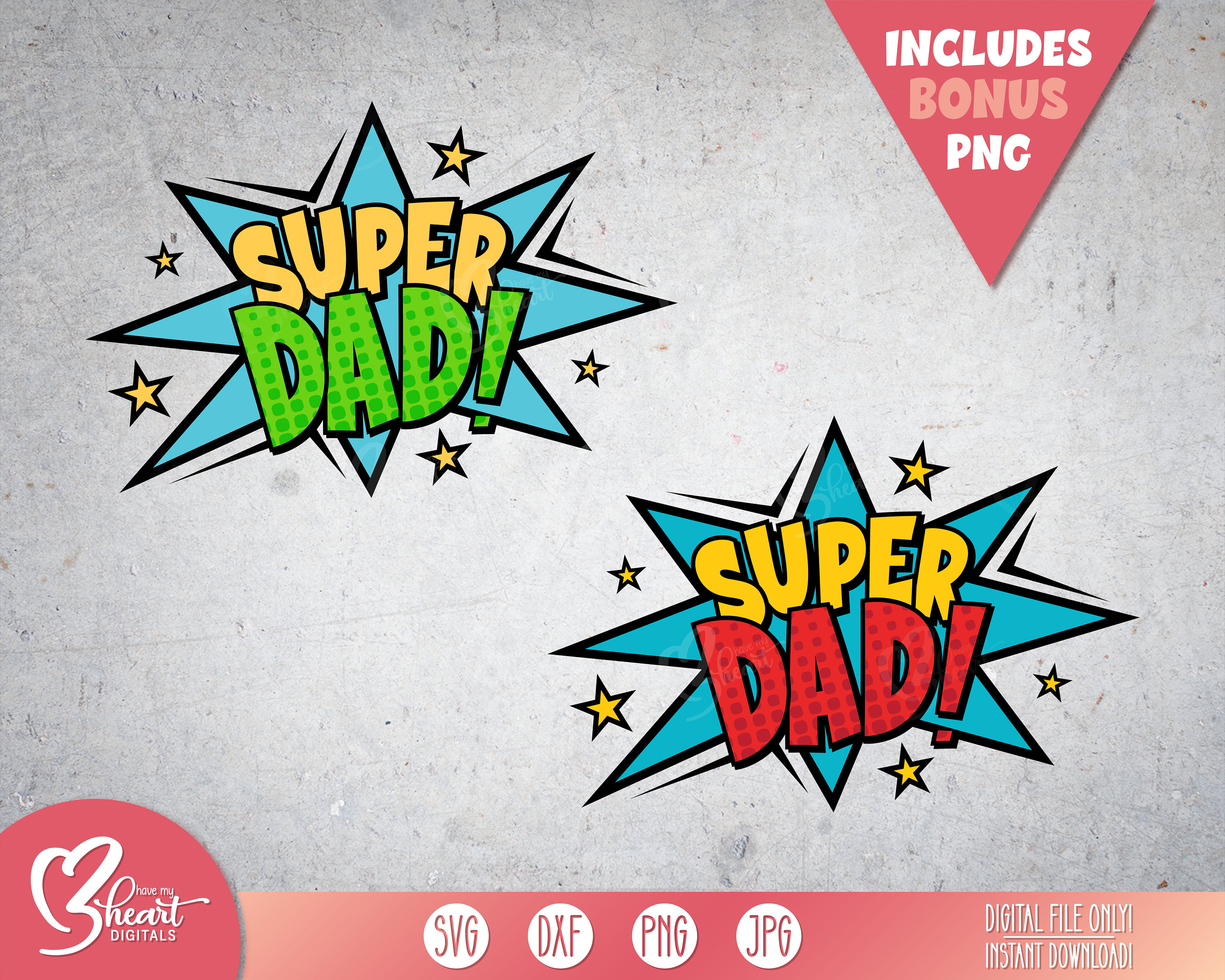 Super Dad SVG Comic Dad Shirt Hero T-shirt Fathers Day - Etsy