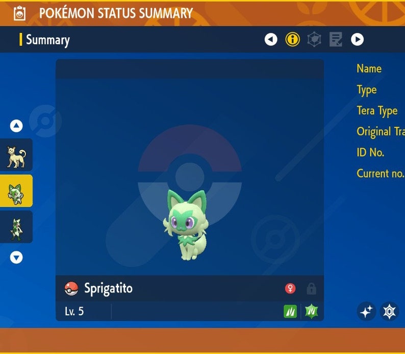 Pokemon Scarlet and Violet 6IV Sprigatito Quaxwell Fuecoco FREE Masuda ...