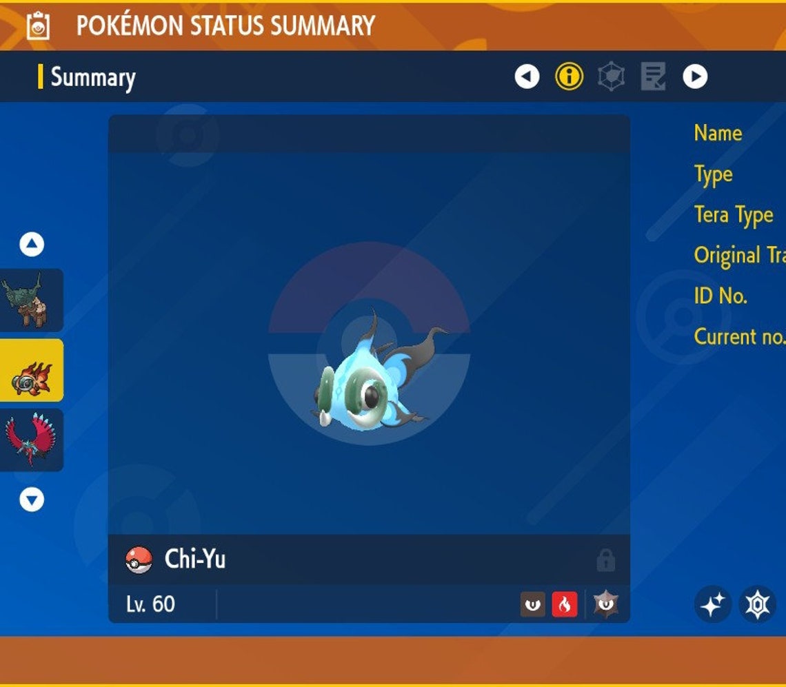 Pokemon Scarlet and Violet 6IV Shiny Shrine Legendary Wo-chien Chien-po ...