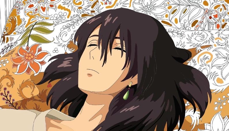 PDF Printable Howl Colouring Page - Etsy