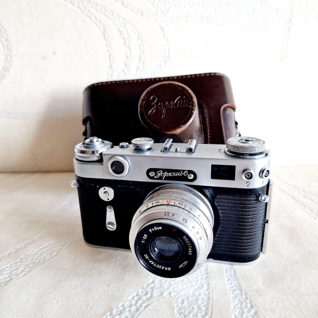 Soviet Zorki 6 Camera 35mm With Photo Original Leather Case, Manual and ...