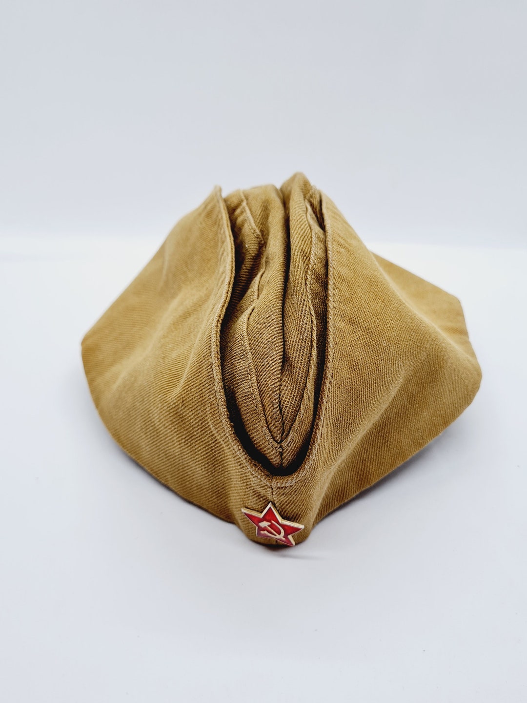 Soviet Vintage Army Hat Military Khaki Pilotka Hat Russian Soldiers ...