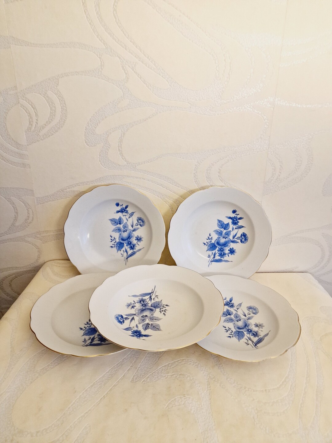 German Vintage Plates Made in DDR in 1980s - Etsy