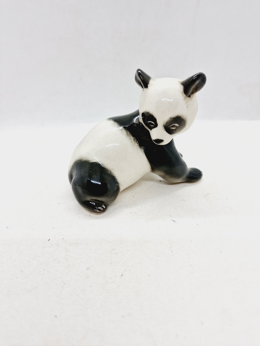 Soviet Vintage Panda Bear - Vintage Porcelain Panda Figurine Made by ...
