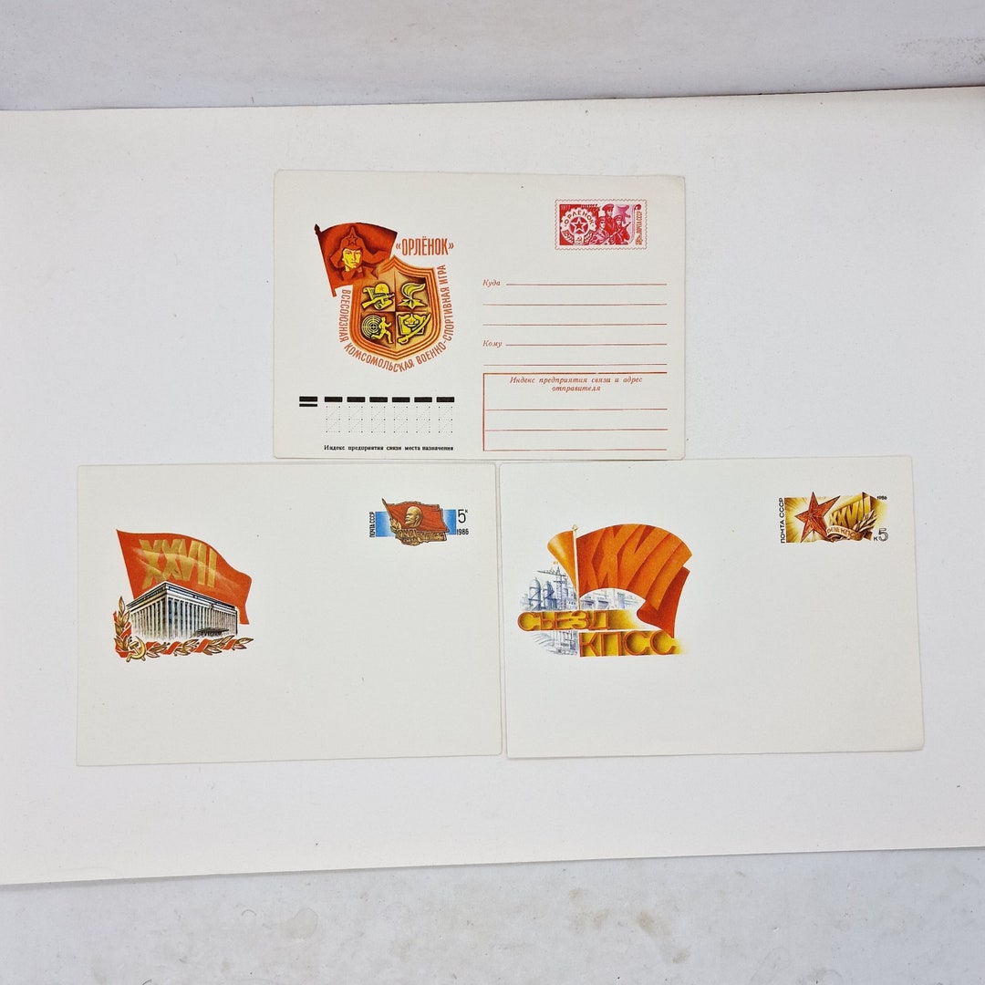 Soviet Vintage Envelopes Made in USSR in 1970s - Etsy