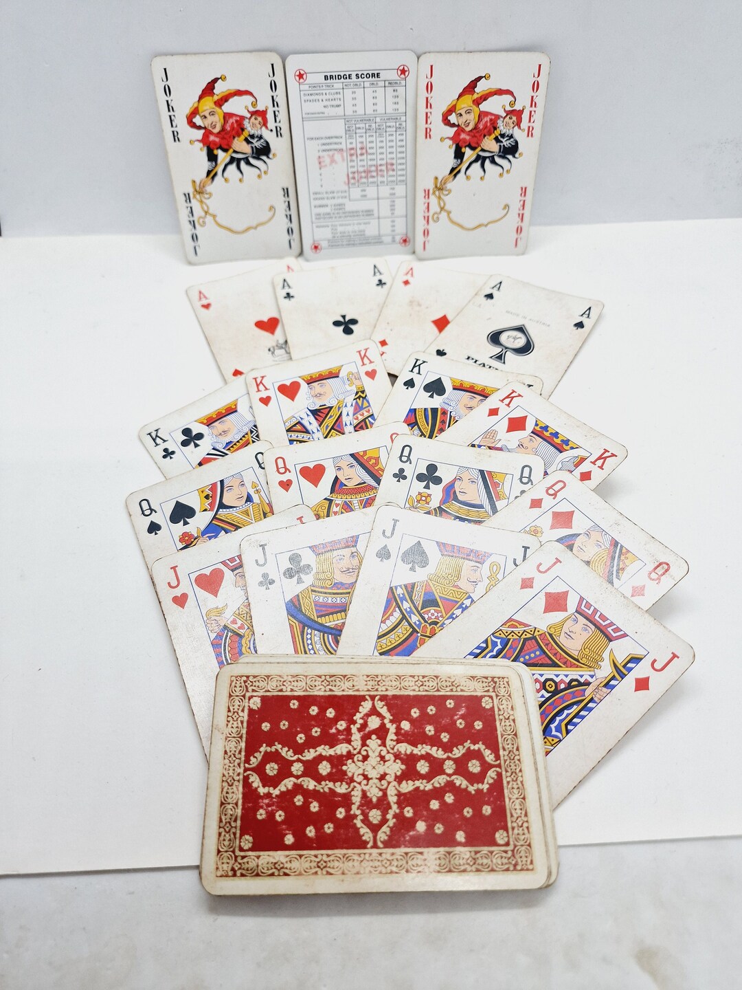 Vintage Austrian Playing Cards platnik Vienna 54 Playing Cards Made in ...