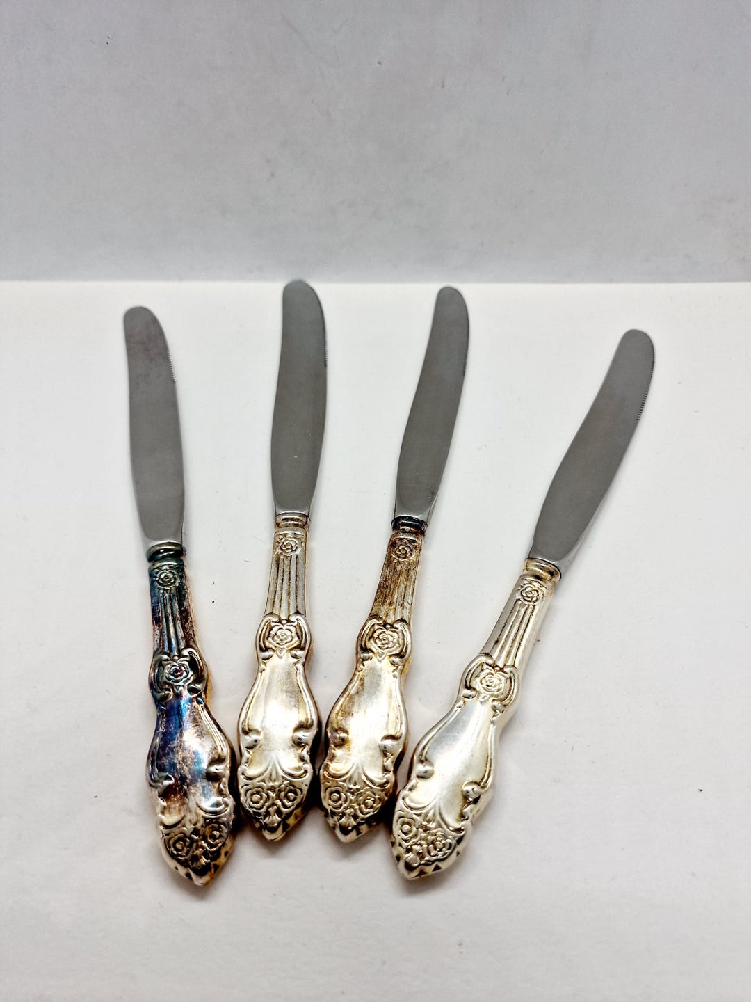Vintage Russian Stainless Steel Knives Set of 4 Vintage Russian Kitchen ...
